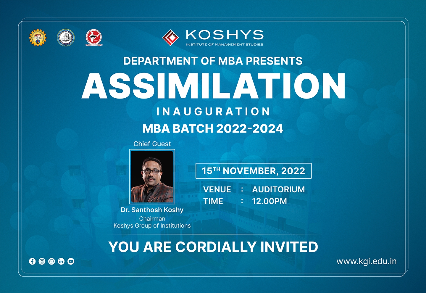 Koshys Group of Institutions | Best College in Bangalore
